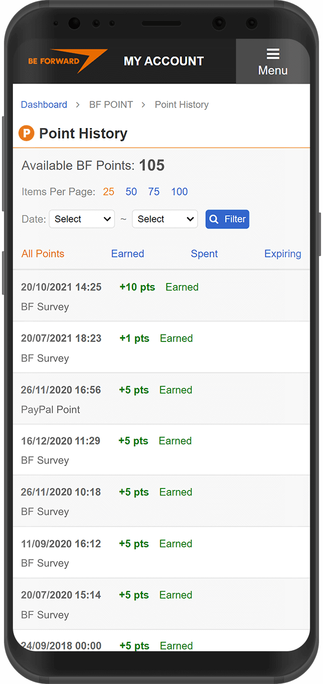 BE FORWARD SURVEY ｜Share your opinion. Get rewarded.
